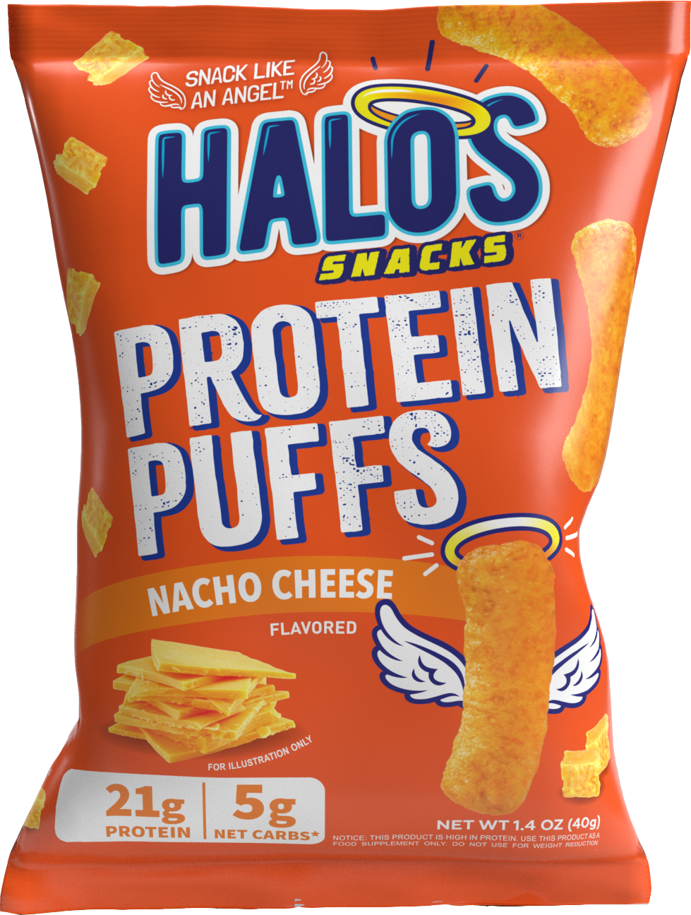 Nacho Cheese Protein Puffs – Halos Snacks